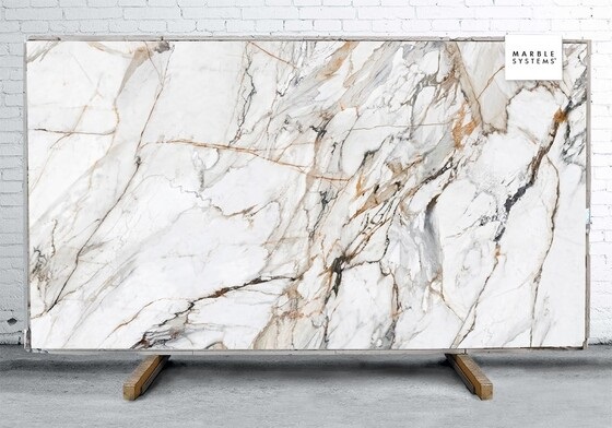 Calacatta Luxe Cl01r Ultra Soft Sintered Stone Slab - stone countertop ...
