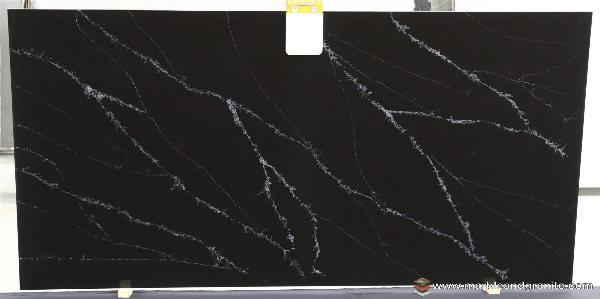 Buy Nero Mecina Aro Slabs engineered stone countertops by Marble and ...