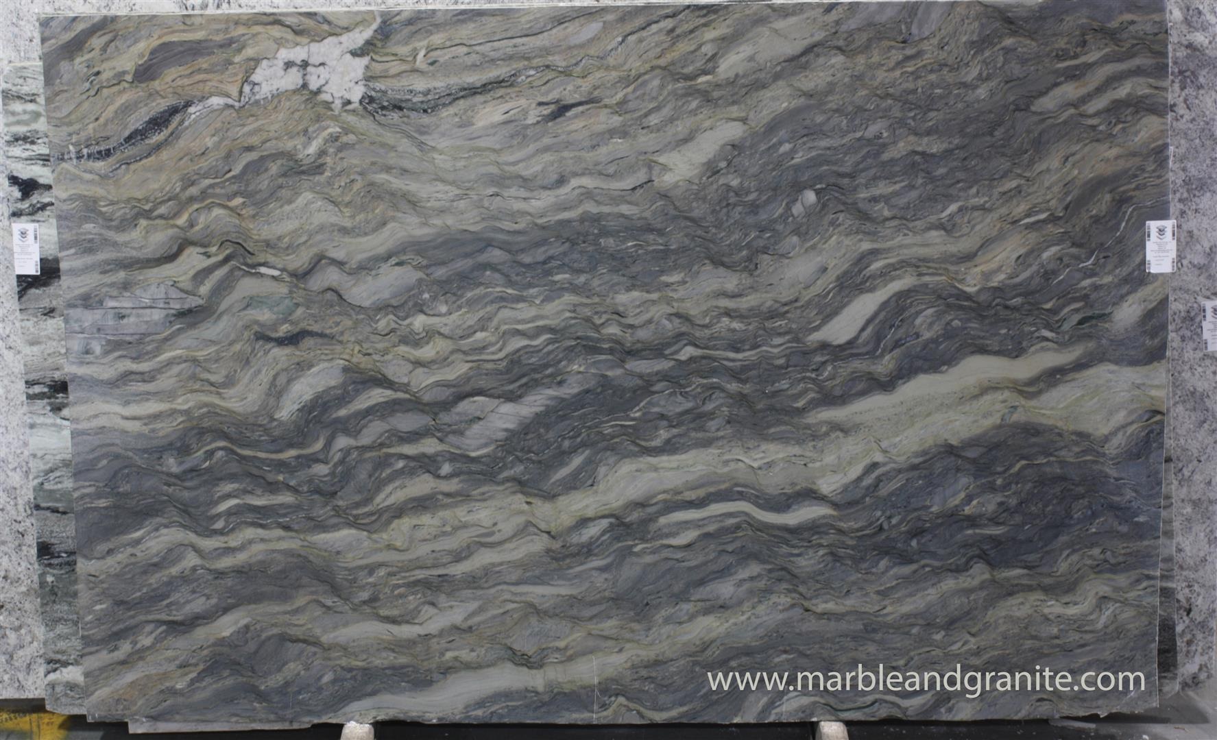 16685B - quartzite countertop Fusion Blue Quartzite Slabs collection by ...