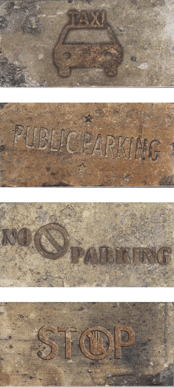Road Signs Mix Central Park - porcelain tile New York collection by CIR ...