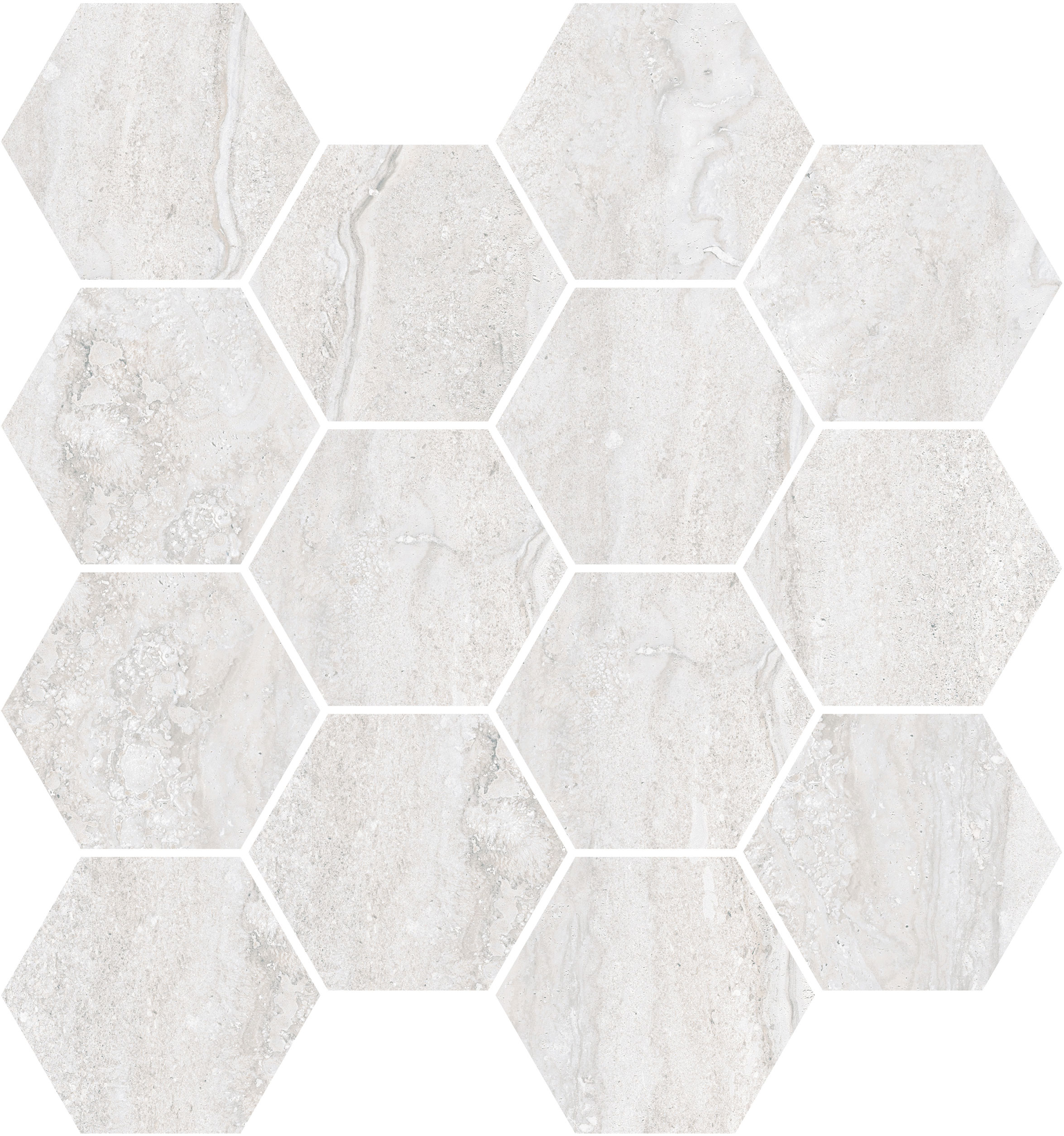 Mos. Hexagono Pantheon Evolution Veincut Album - porcelain tile ...