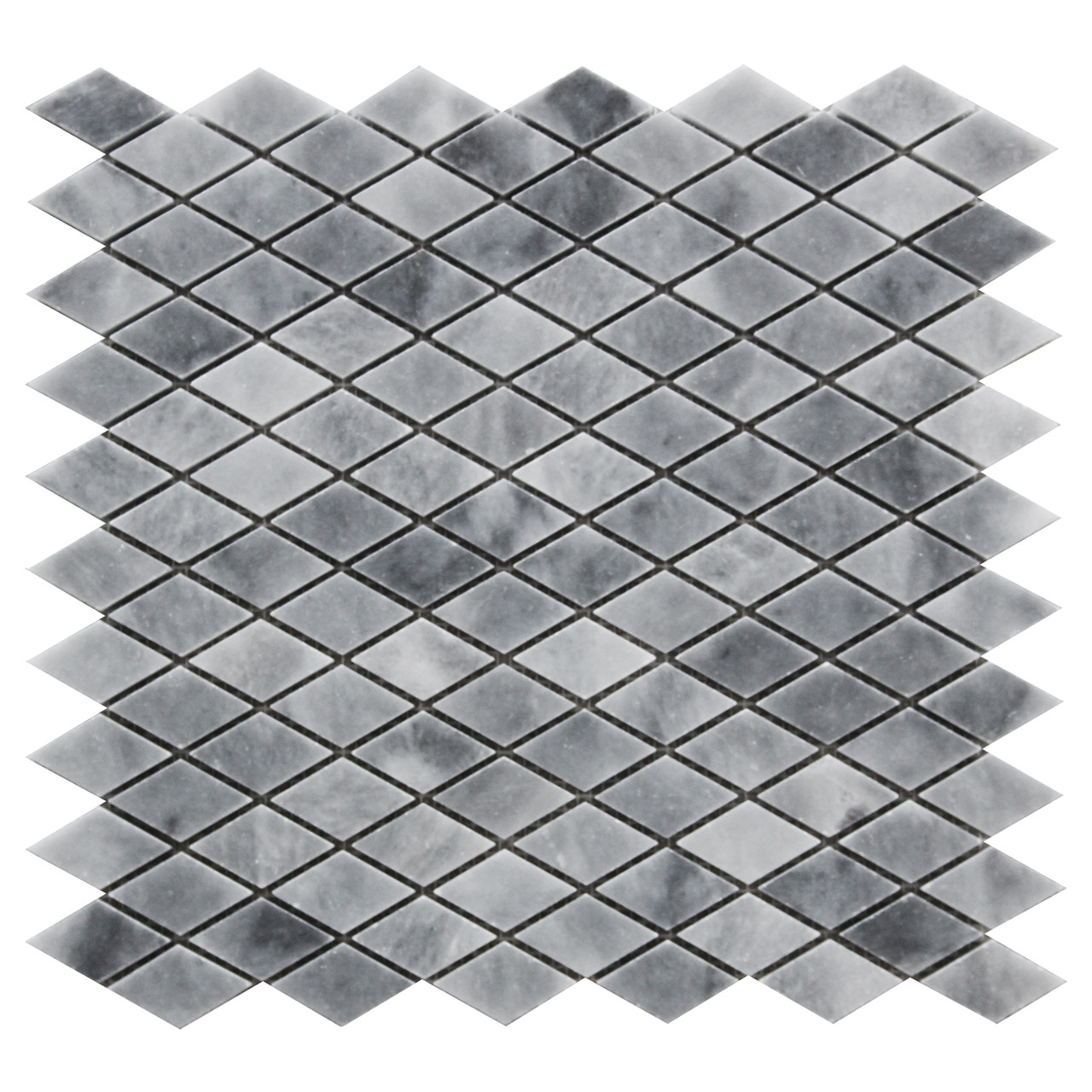 Where to buy Bardiglio Gray Marble Diamond Mosaic Tile, Marble tile by ...