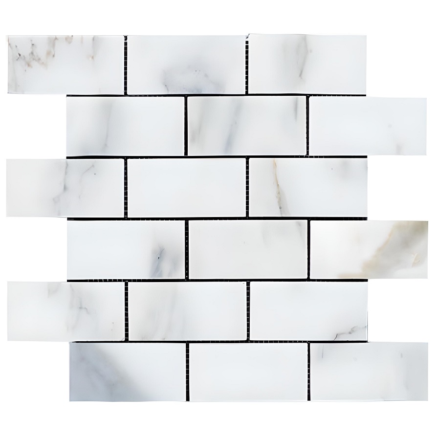 Where To Buy Calacatta Gold Italian Marble 2x4 Subway Mosaic Tile