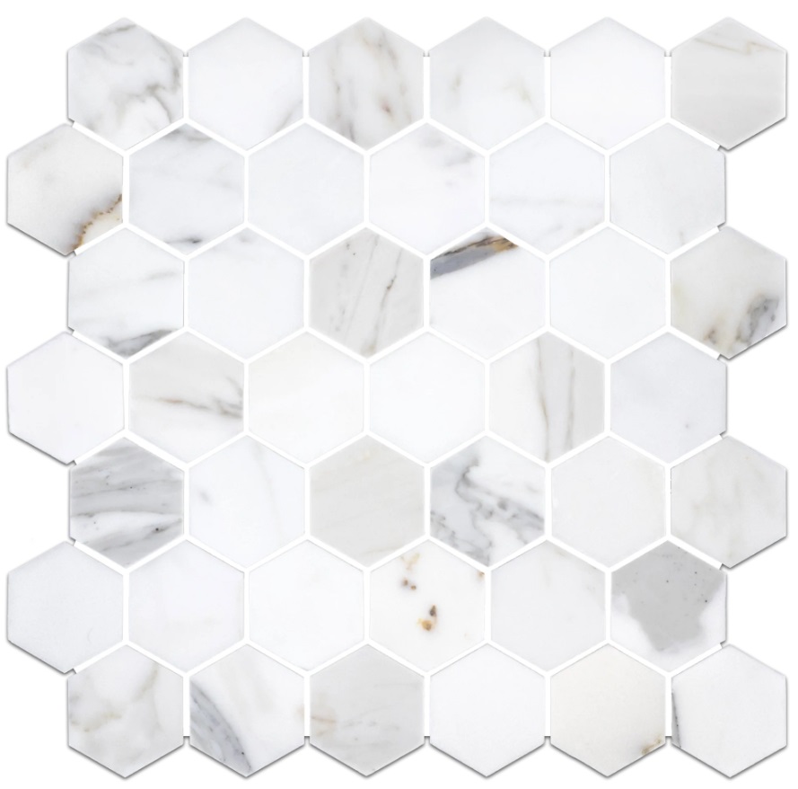 Calacatta Gold 2 Hexagon Mosaic - marble stone Calacatta collection by ...