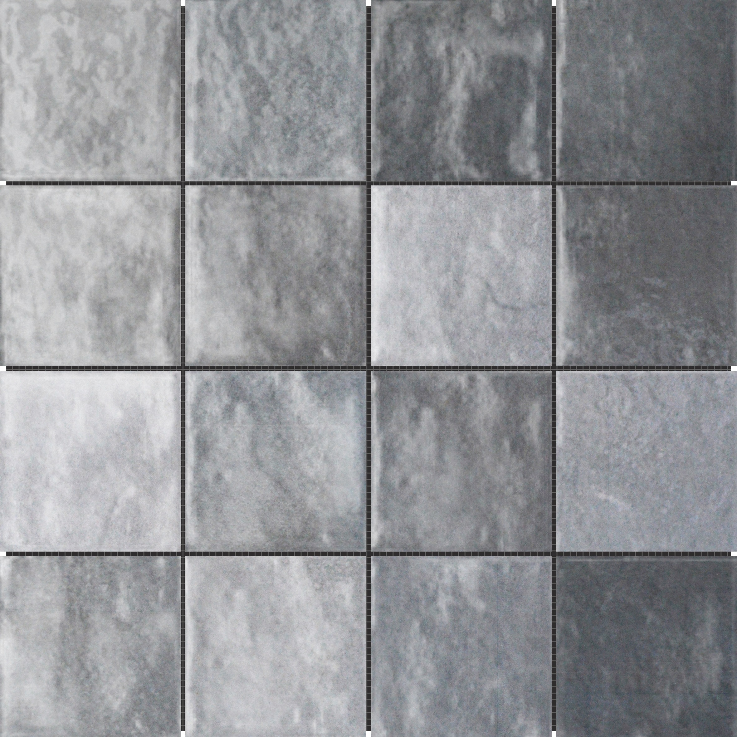 Zellige Glazed Ceramic Grey Mix 3 x3 - ceramic tile 2023 New Items ...