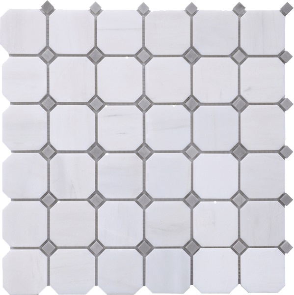 Where to buy GLACIER WHITE POLISHED OCTAGON MOSAIC, Marble tile by ...