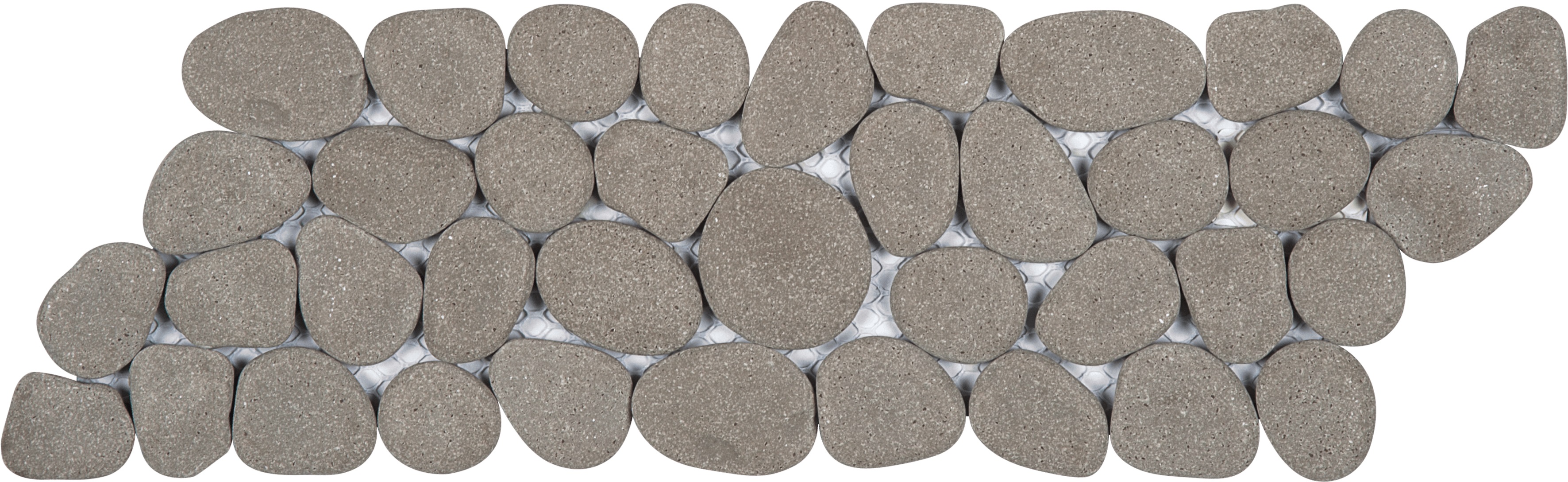 Grey Reconstituted Pebble Mosaic Interlocking Border - stone Pebble ...