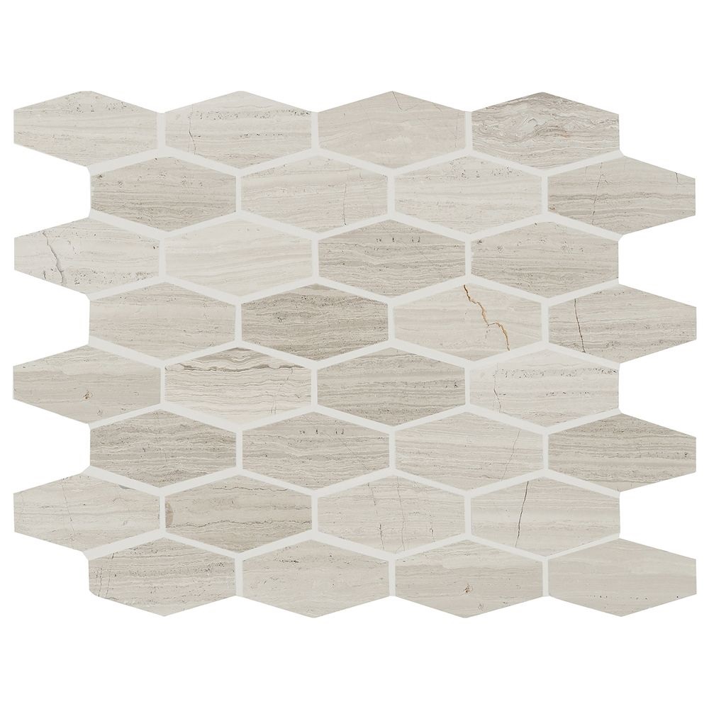 Where to buy Yin & Yang 1x3 Elongated Hex Mosaic Moon Gate, Stone tile ...