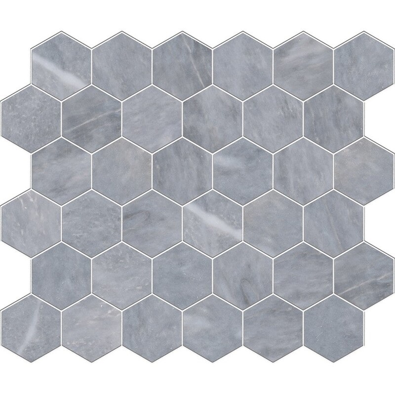 Allure Light Honed Hexagon Marble Mosaic - marble stone Allure Light ...