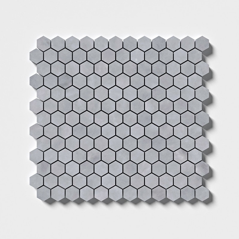 Allure Lt Honed Hexagon Marble Mosaic - marble stone Allure Light Honed ...