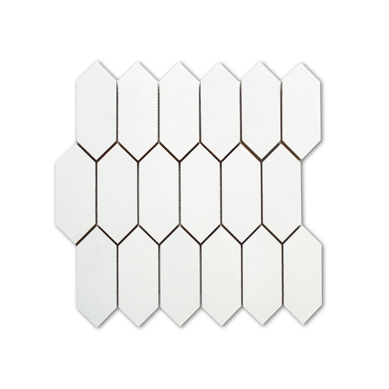 Alpine Polished Picket Porcelain Mosaic - porcelain tile Alpine ...