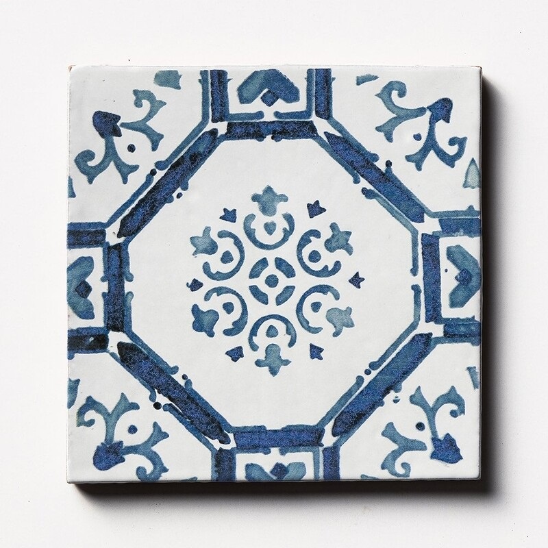 Sintra 3 Square 1/2 Glazed Terracotta Tile - terracotta tile Antique ...