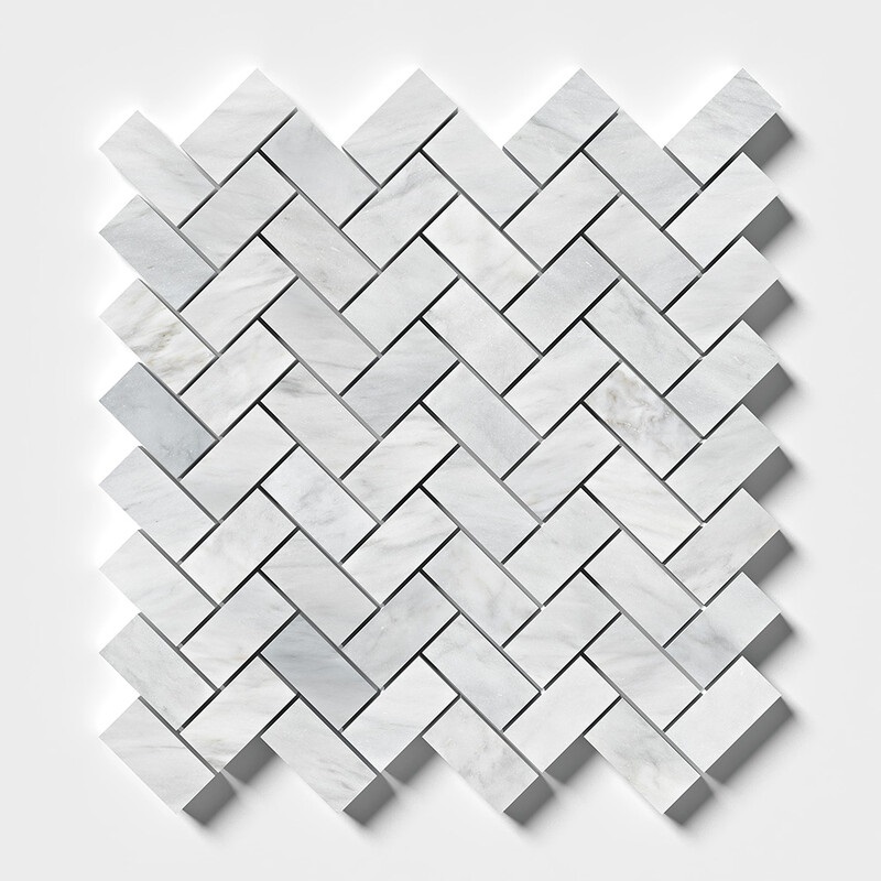 Avenza Honed Herringbone 1x2 Marble Mosaic - marble stone Avenza Marble ...