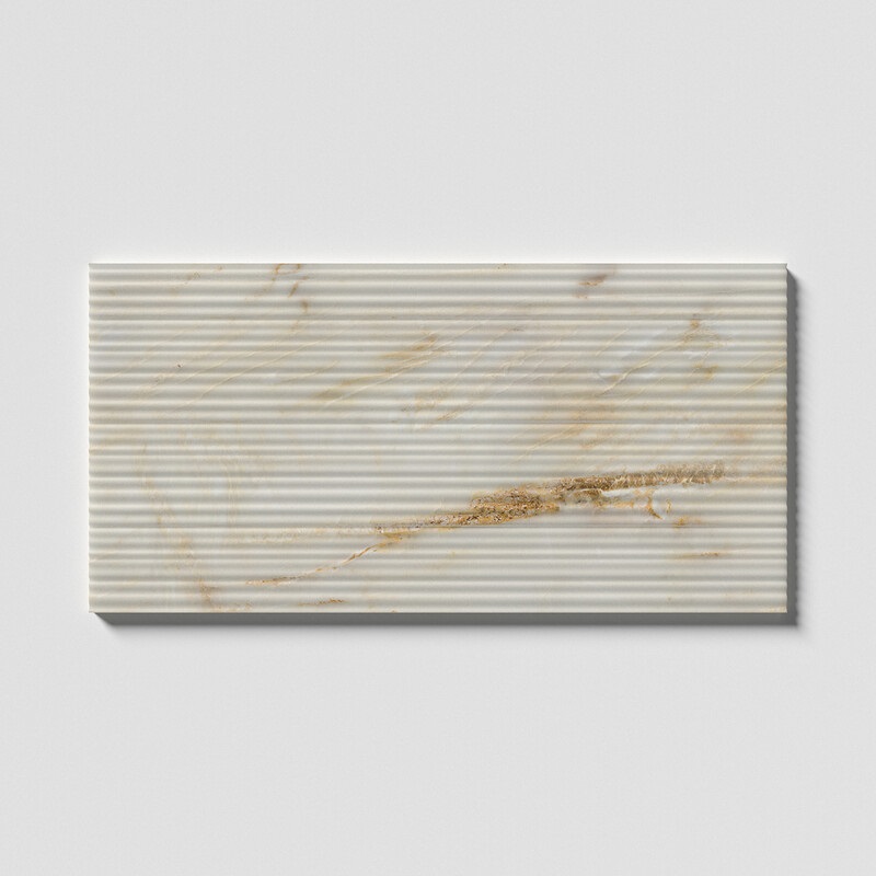 Calacatta Amber Honed Thin Fluted Marble Tile - marble stone Calacatta ...
