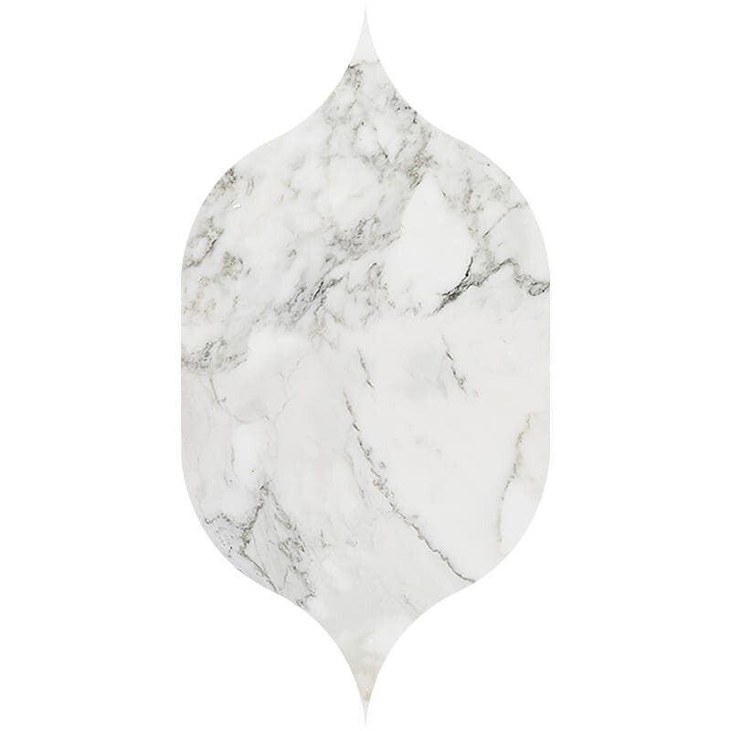 Gothic Arabesque Calacatta Gold Honed Marble Waterjet Decos - marble ...