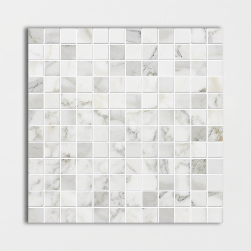 Calacatta Gold Polished 1x1 Marble Mosaic - marble stone Calacatta Gold ...