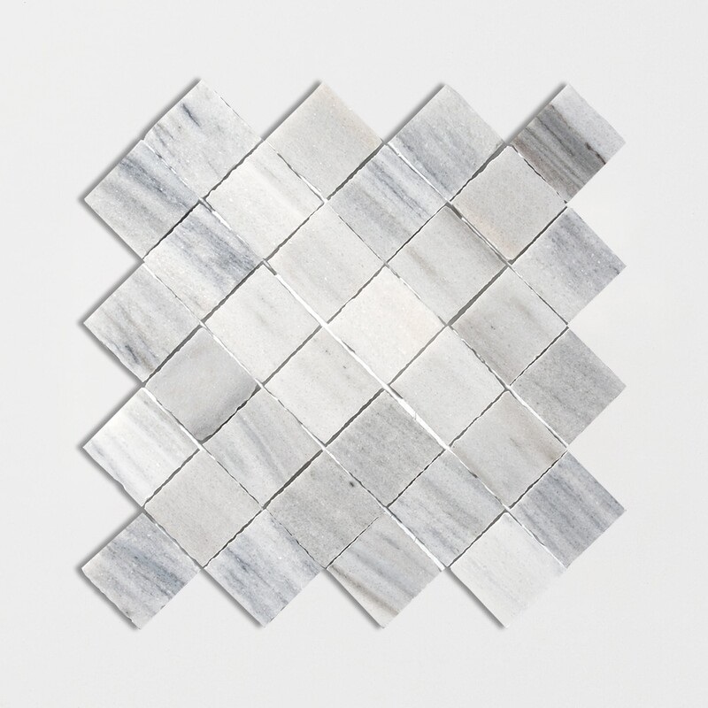 Skyline Honed 2x2 Marble Mosaic - marble tile Hand Clipped Mosaic ...