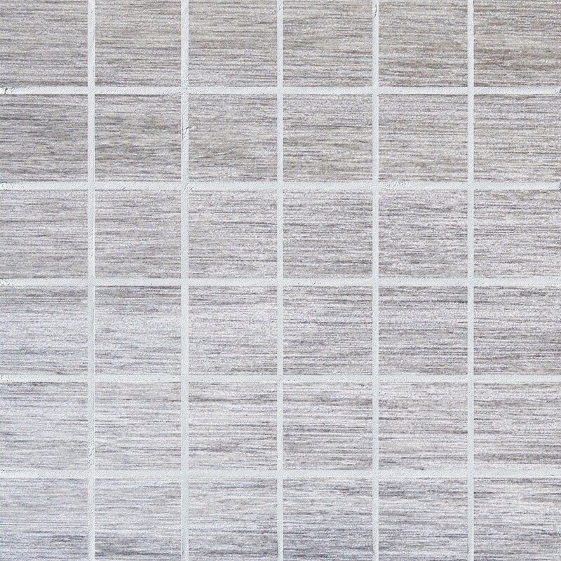 Piombo Matte 2x2 Fabric Look Porcelain Mosaic - porcelain tile Metallic ...
