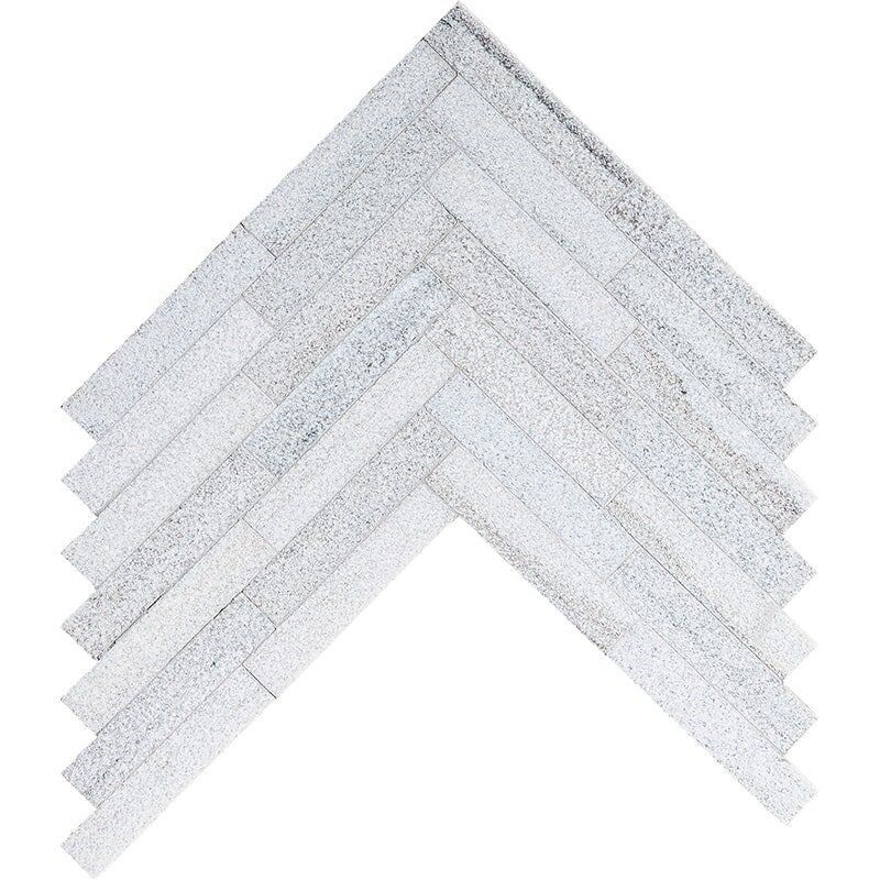 Skyline Textured Large Herringbone Marble Mosaic - marble stone Skyline ...