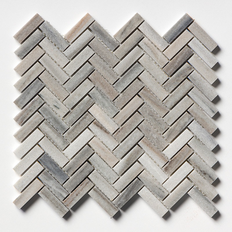 Skyline Honed Herringbone 5/8x3 Marble Mosaic - marble stone Skyline ...