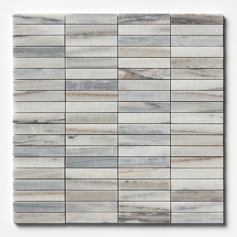 Skyline Honed 5/8x3 Marble Mosaic - marble tile Skyline Honed Marble ...