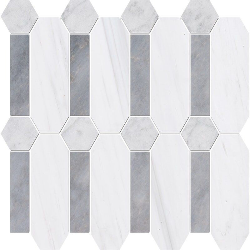 Where to buy Snow White, Allure Multi Finish Pillar Marble Mosaic ...