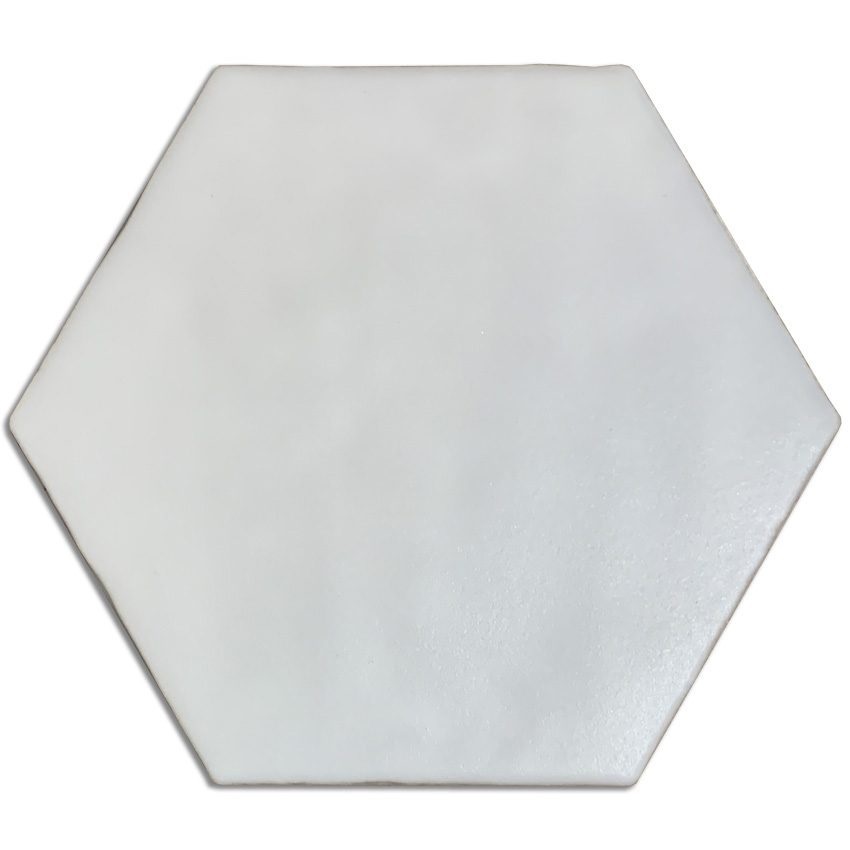 Solid Hex White Solid Hexagon 6" x 7" - porcelain tile Solid Hex ...