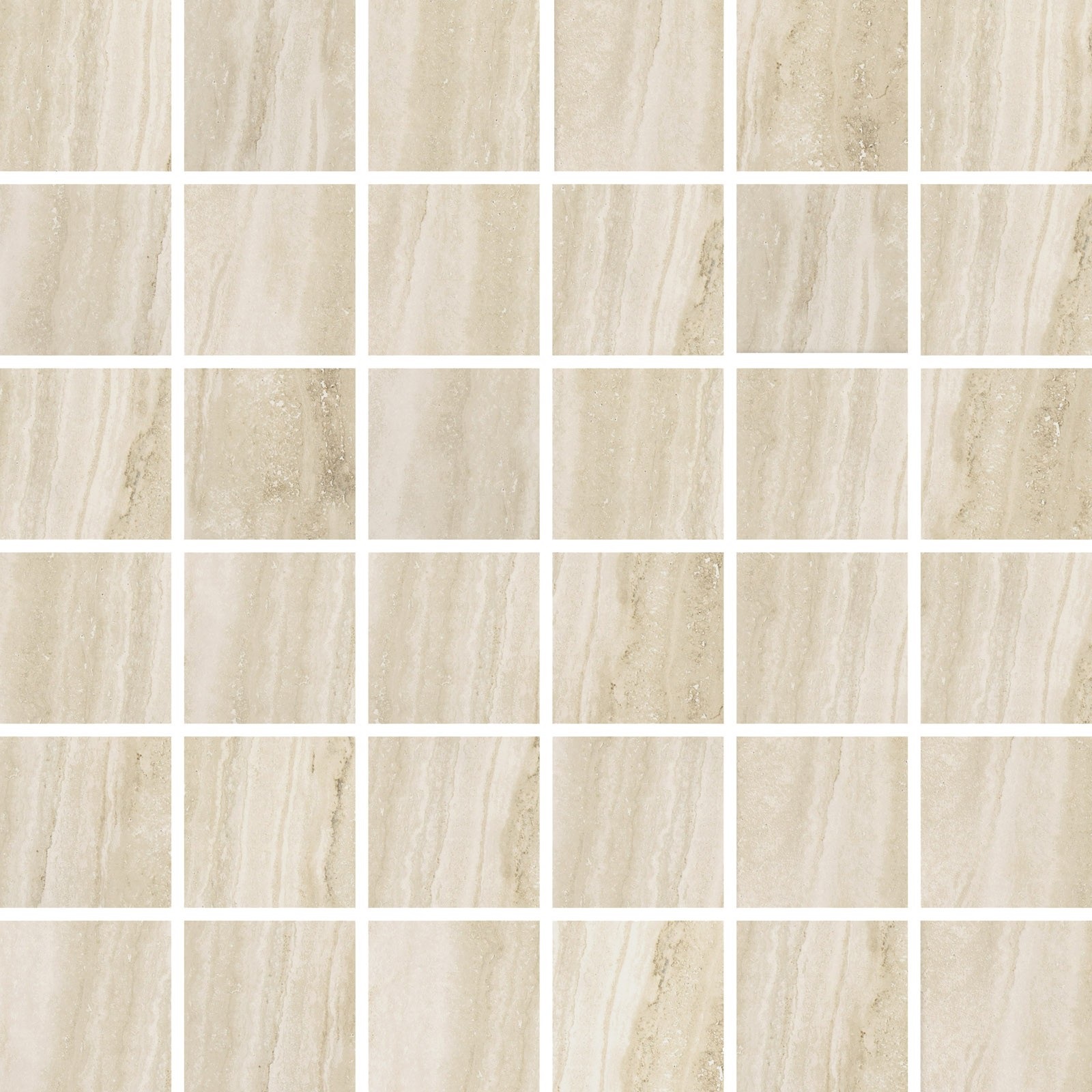 Mos Sq Travertino Navona Bianco - porcelain tile Travertino Navona ...