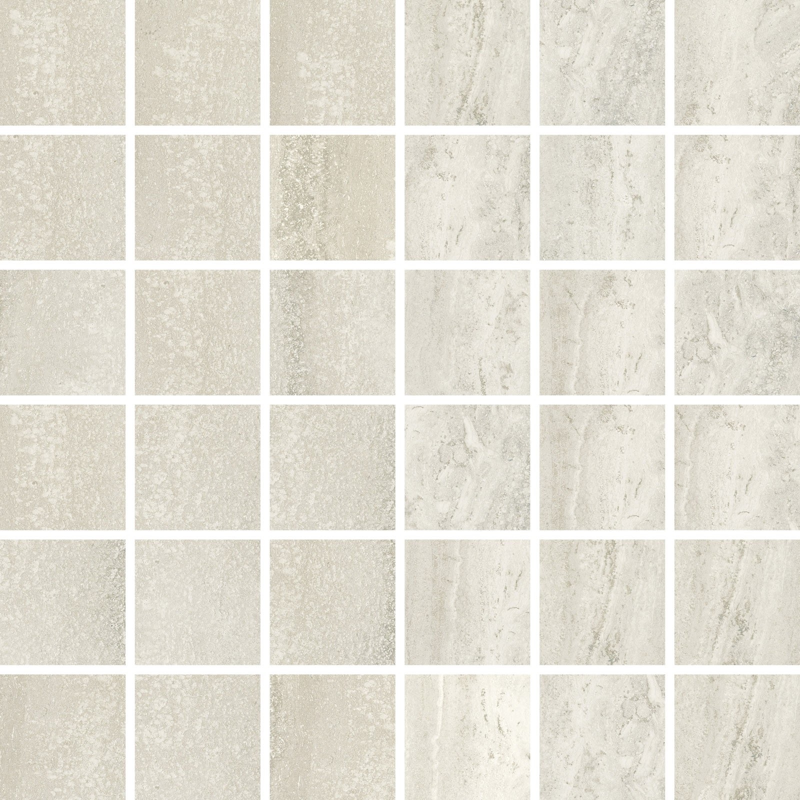 Mos Sq Travertino Navona Grigio - porcelain tile Travertino Navona ...