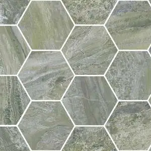 Where to buy Ice 4″ Hex Polished, Porcelain tile by Cancos Tile & Stone.