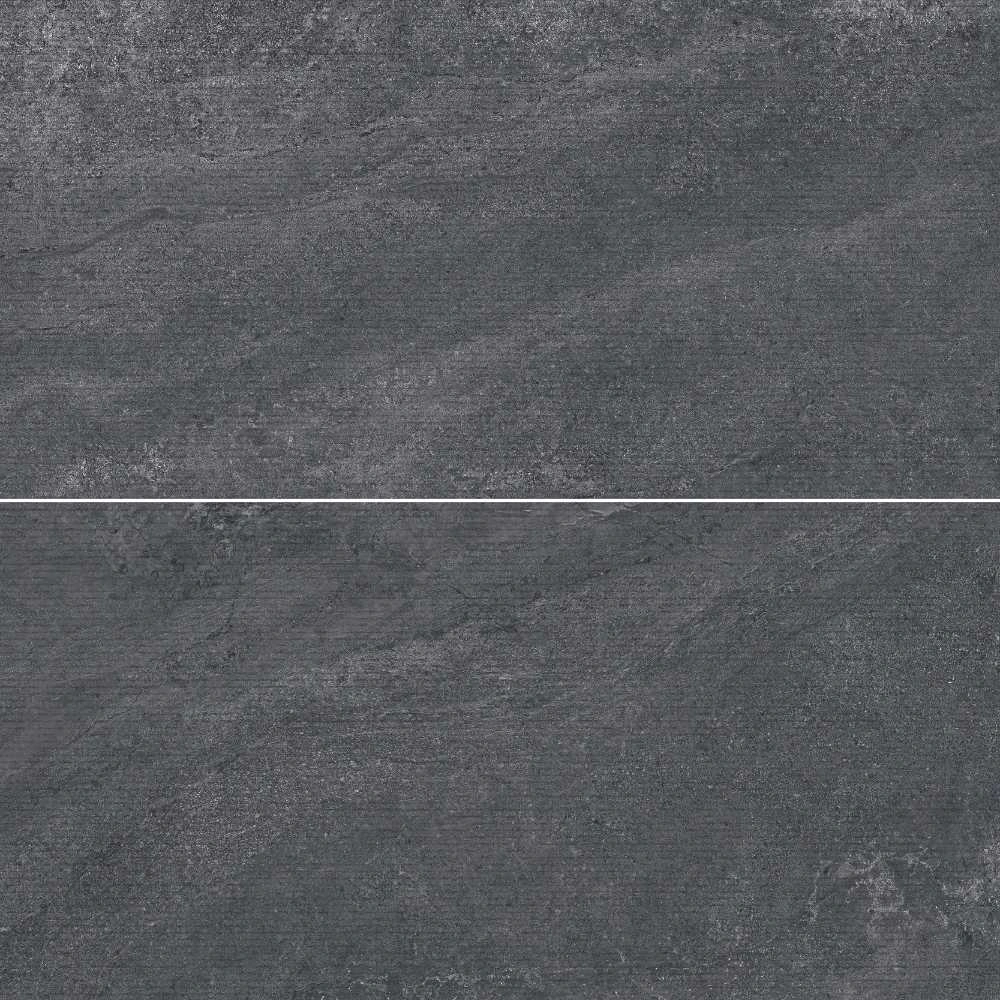 Black 24X48 Structured Multi-Texture - porcelain tile Dolce collection ...