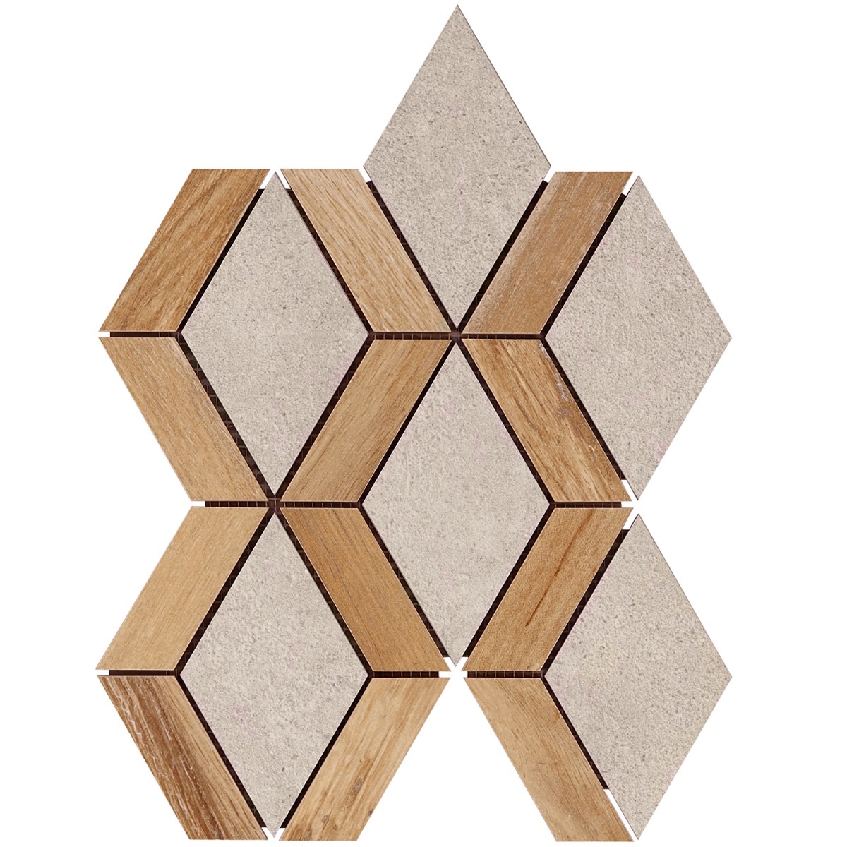 Where to buy Finity Diamond Birch Matte Porcelain Wood Look Mosaic Tile ...