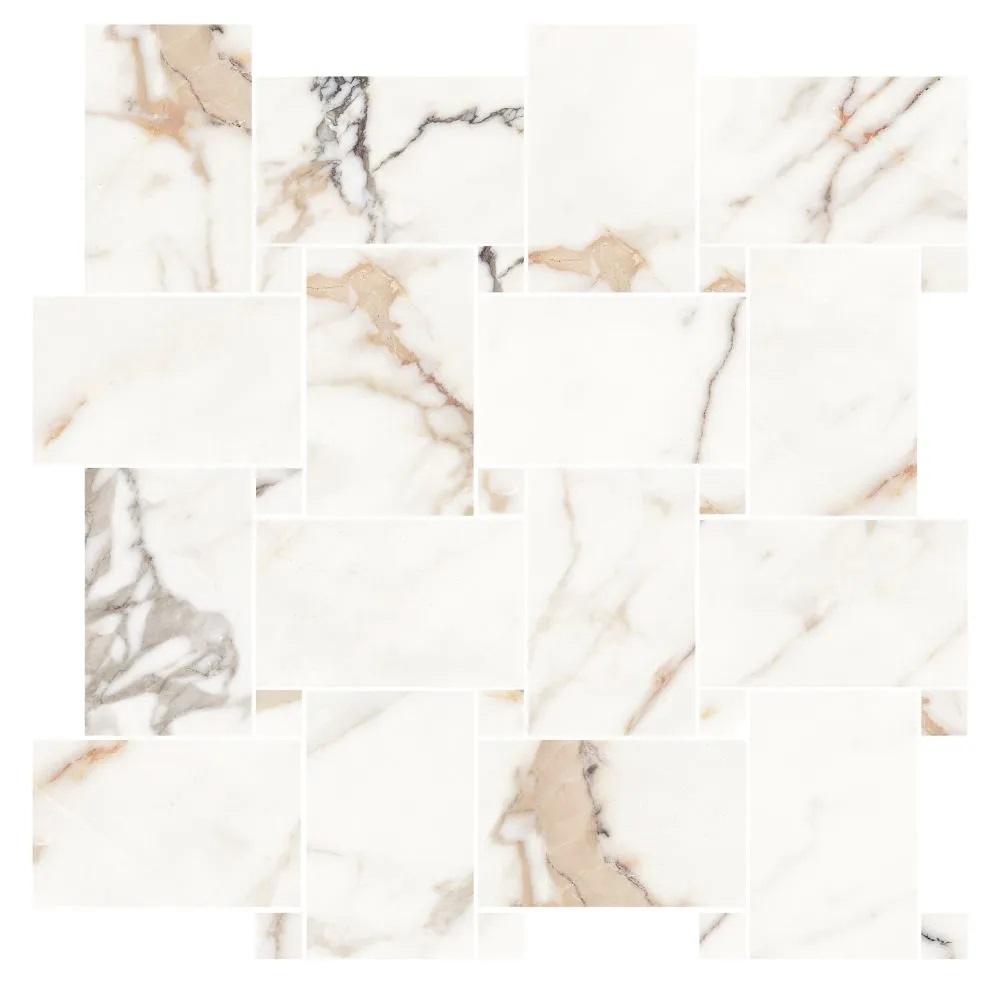 OroBasketweave Mosaic Satin - porcelain tile Luca collection by Cancos ...