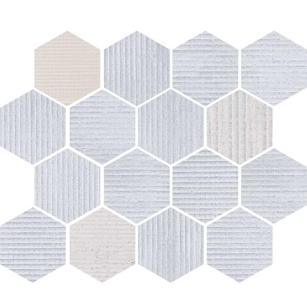 Where to buy Blue Hexagon Mosaic Matte, Porcelain tile by Cancos Tile ...