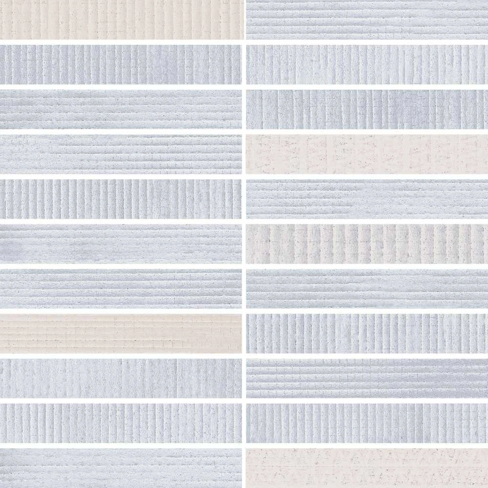 Blue 2X2 Stack Mosaic Matte - porcelain tile Milan collection by Cancos ...