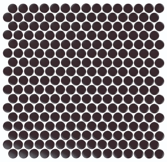 Where to buy Classico Black 3/4" Penny Round, Porcelain tile by Genrose ...
