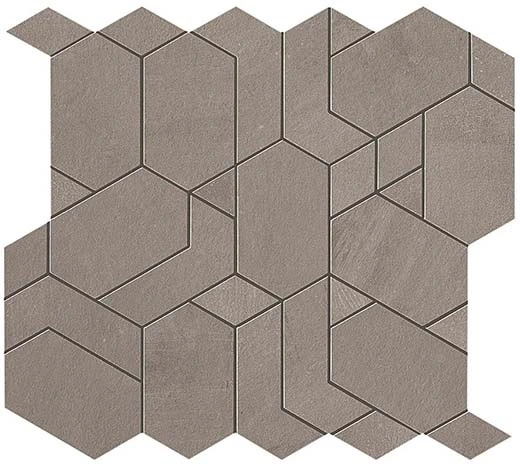 Where to buy Koncrete Grey Shapes Mosaic, Porcelain tile by Genrose ...