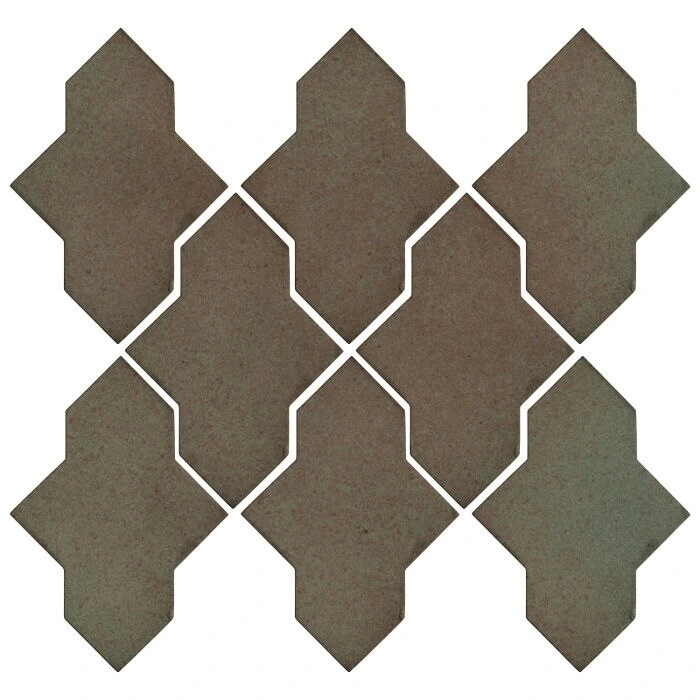 Studio Field Arabesque Pattern 2A High Fire Ceramic Elder Green ...