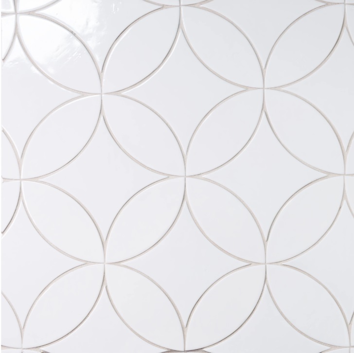 Legacy 3" x 8" Glossy Petal Porcelain Tile in White - porcelain tile ...
