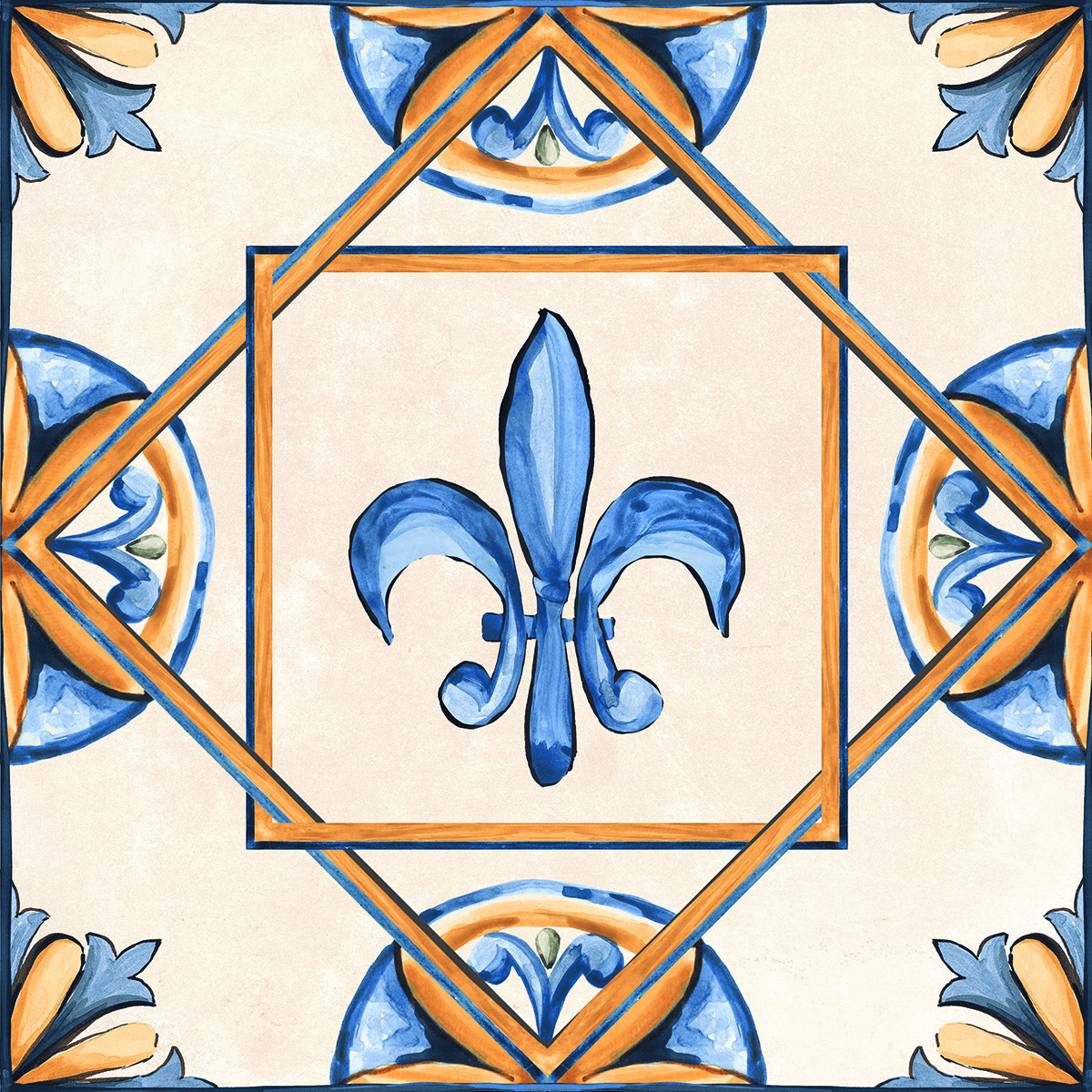 Tuscany Giotto Decoro Mix 2 - porcelain tile Tuscany collection by ...