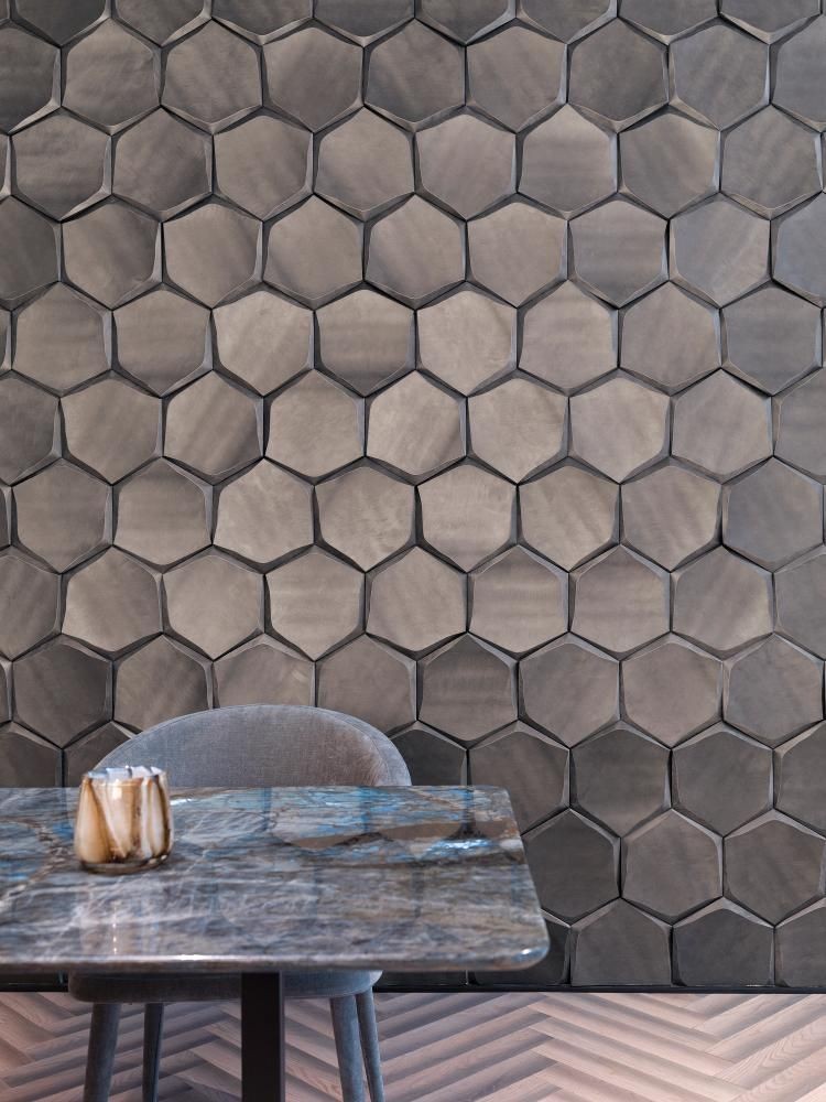 Where to buy Gravity Aluminium 3d Hexagon Rose Gold Model metal tiles ...