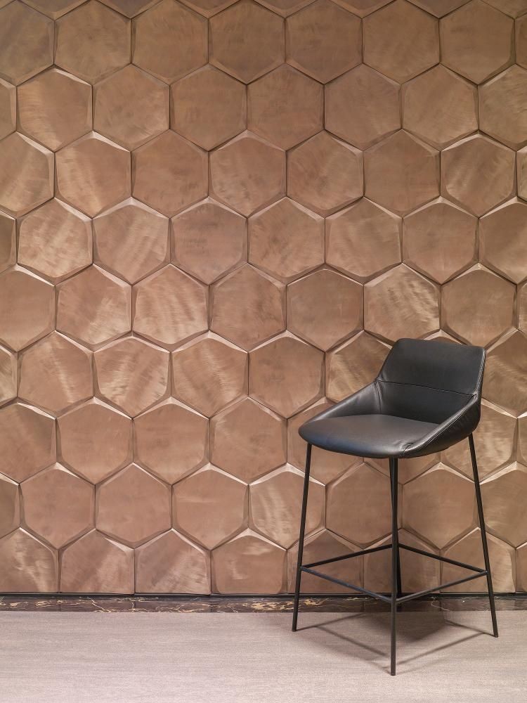 Where to buy Gravity Aluminium Hexagon Rose Gold Model metal tiles ...