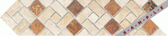 Where to buy Azteca/Rojo Natural Stone Border, Porcelain tile by ...