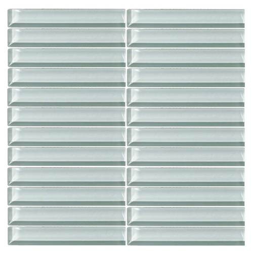 Whisper Green Straight Joint CW12 - glass tile Color Wave collection by ...