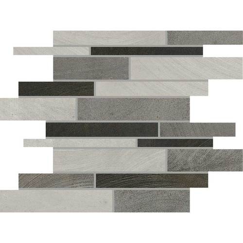 Where to buy Grey Black Blend Random Interlocking, Porcelain tile by ...