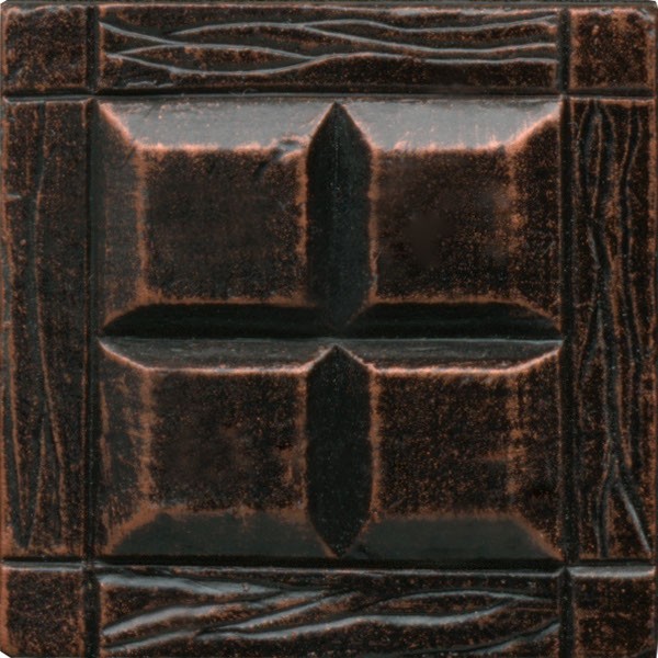 Oil Rub Bronze Square Four Square - metal tile Armor collection by ...