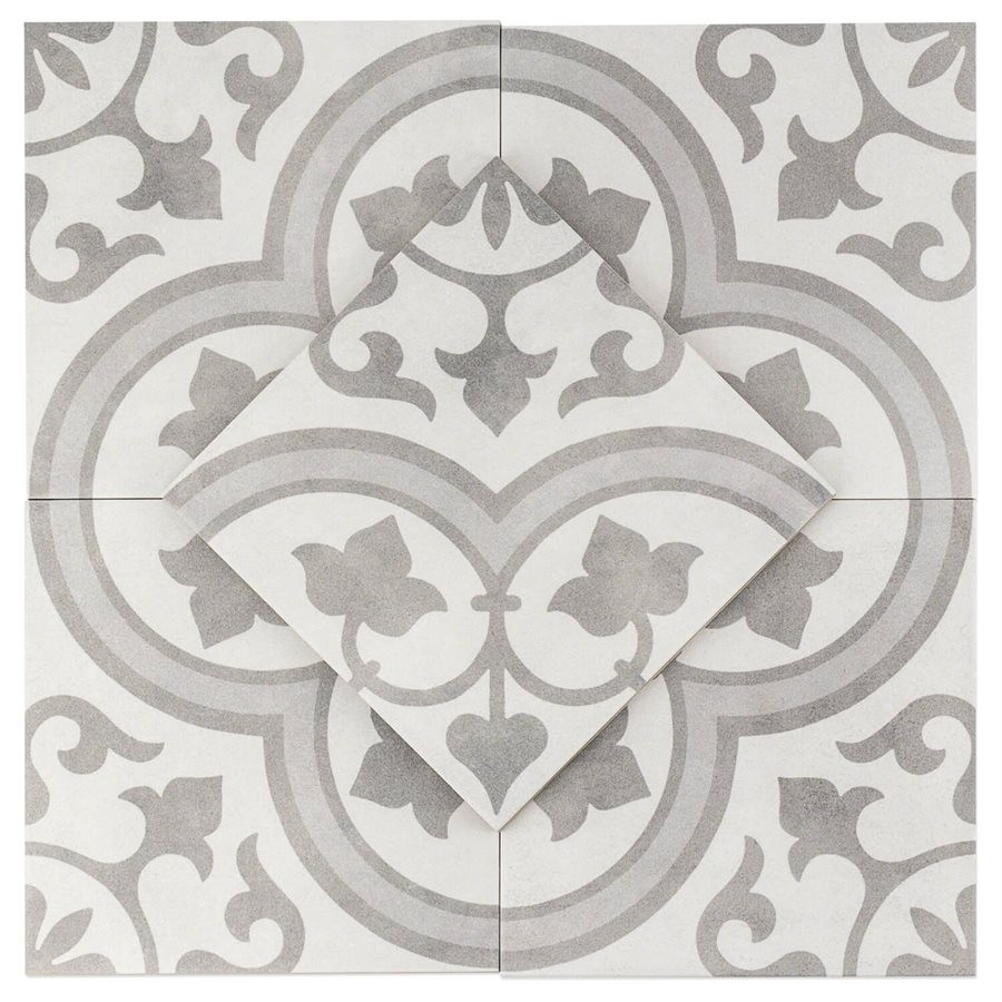 HAVANA SILVER ORNATE 9X9 - porcelain tile Havana collection by Soho ...