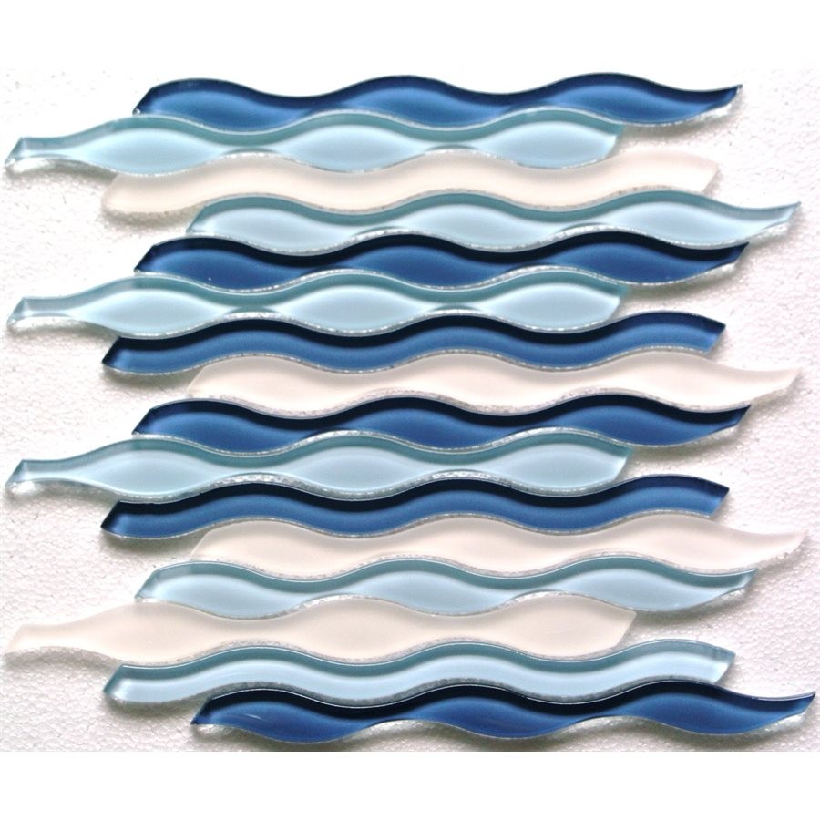 Buy Wave glass tiles by Soho Studio. North Reading, MA - National Tile