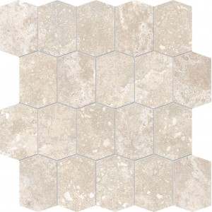 STREAM SILVER OCTAGON MOSAIC - mosaic tile STREAM collection by Pan ...