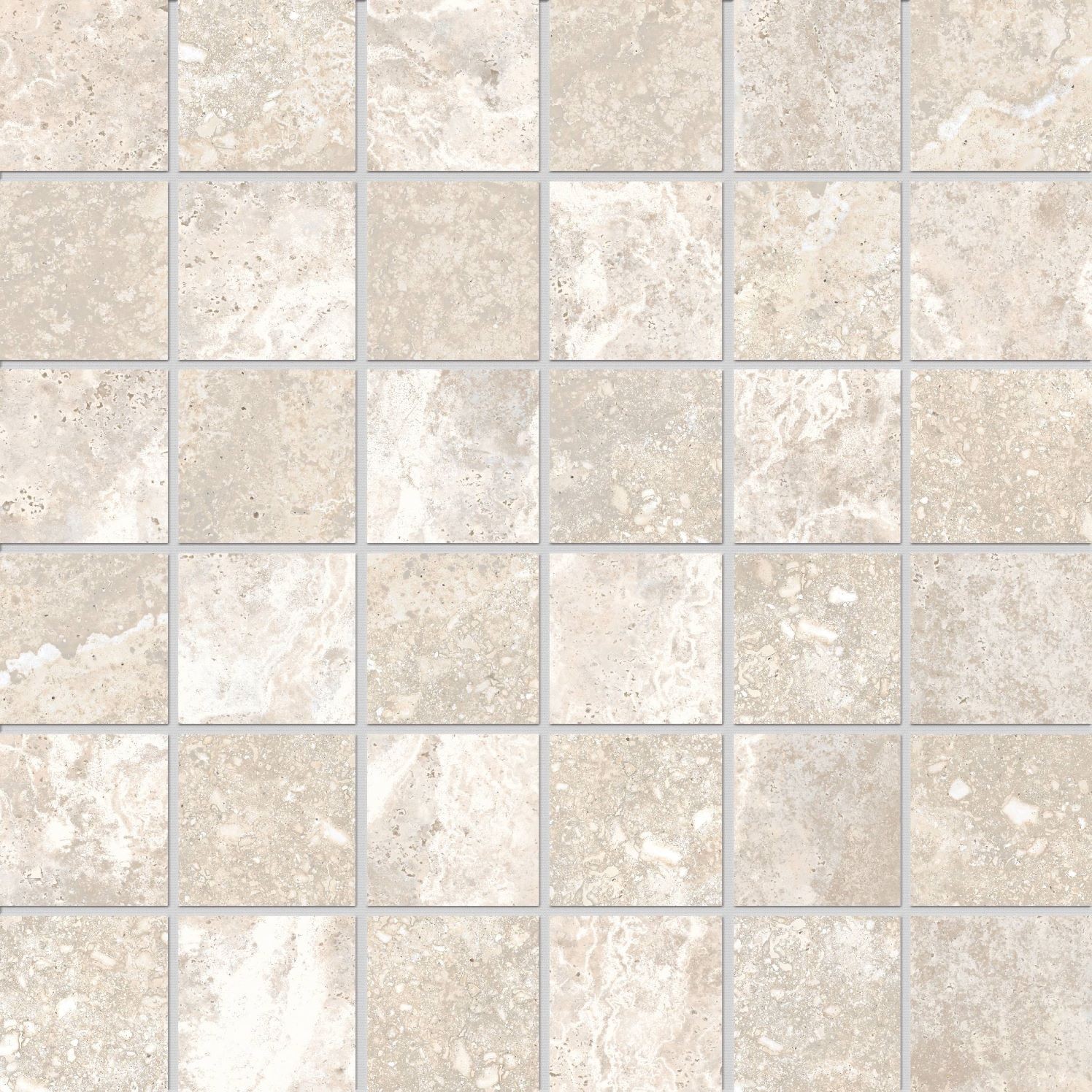 STREAM BONE 2X2 MOSAIC - mosaic tile STREAM collection by Pan American ...